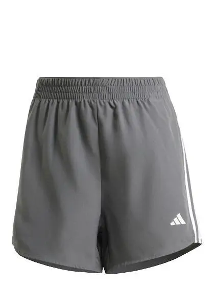 Adidas 3-stripes High-rise Shorts - Grey Six/white