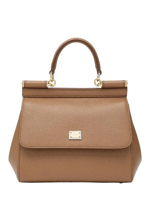 Dolce & Gabbana Medium Sicily Handbag - Brown