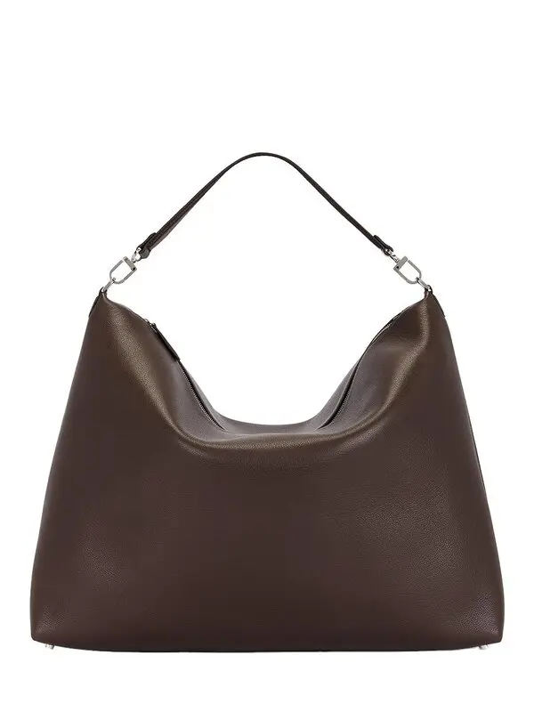 TOTEME Bevel Grained Leather Tote Bag - Pepper