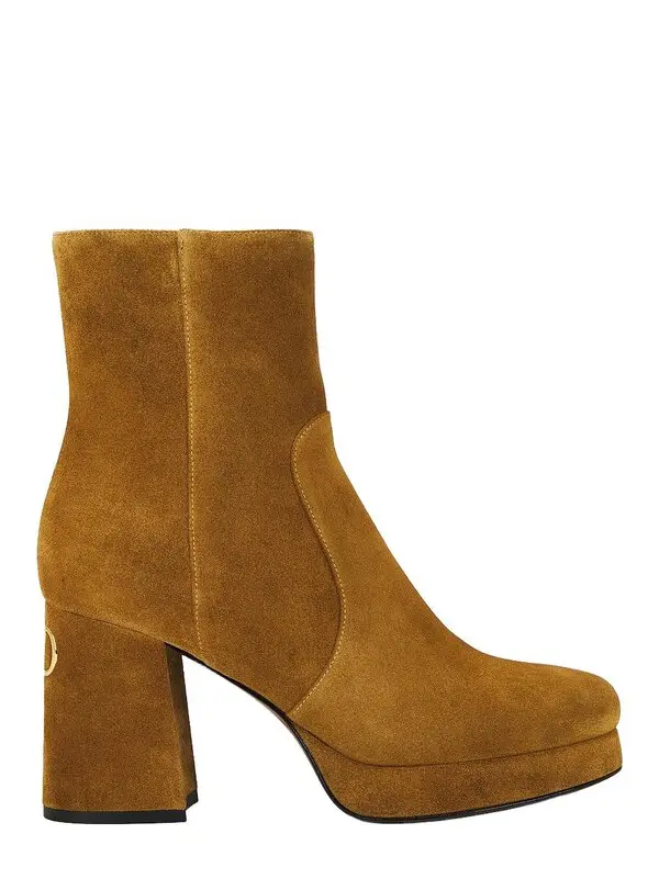 Valentino Garavani Fawcette Bootie - Havana Beige