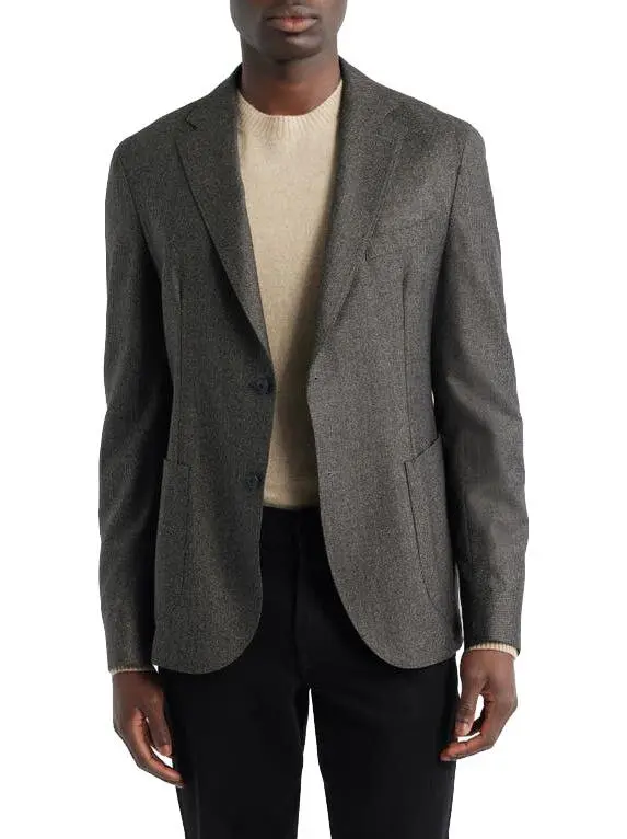 Hugo Boss Hanry Virgin Wool Sport Coat - Dark Brown