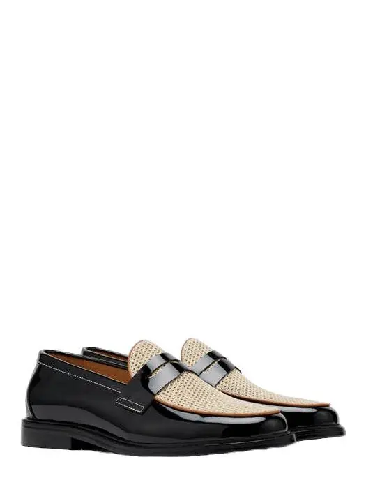 MARC NOLAN Calum Mesh Penny Loafer - Black/white