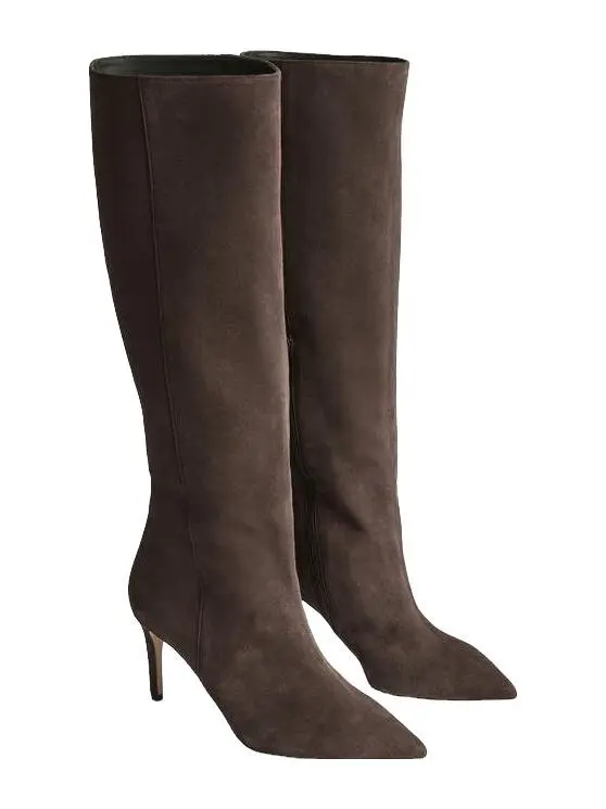 LK BENNETT Astrid Knee High Boots - Chocolate