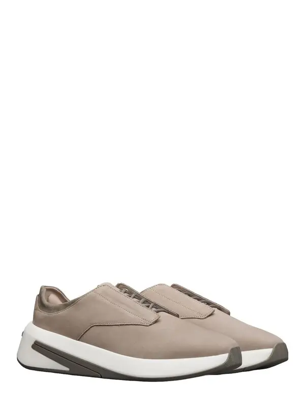 Wolf & Shepherd Supercrossover Leather Sneakers - Stone/off-white