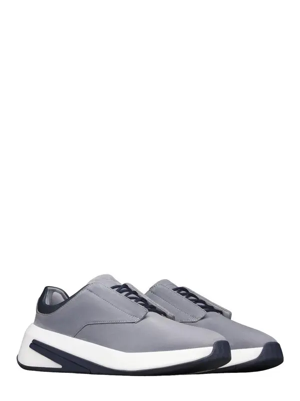 Wolf & Shepherd Supercrossover Leather Sneakers - Storm/white