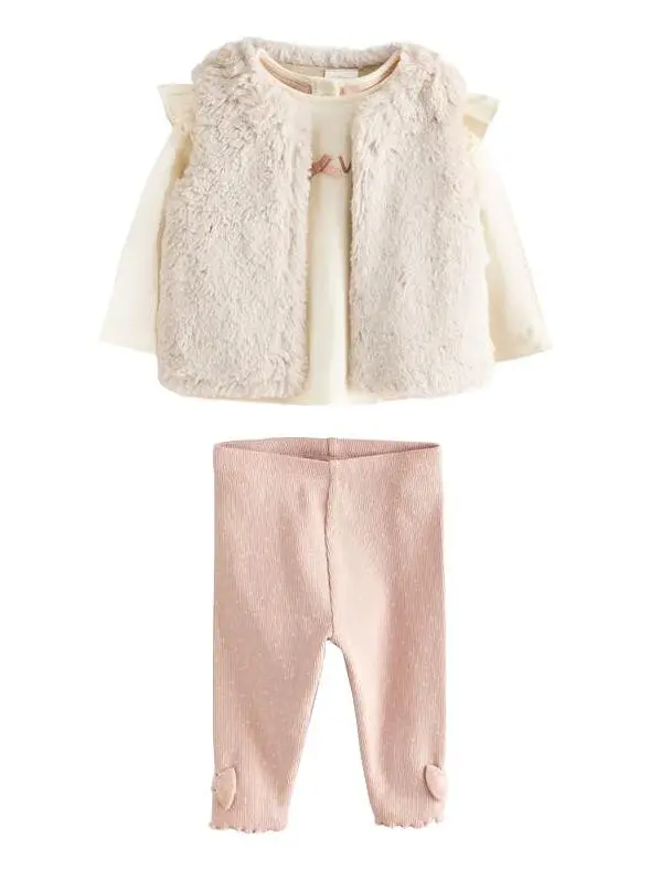 NEXT Ruffle Top Set - Pink