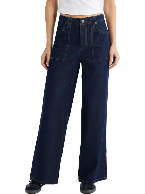 PTCL High-waist Wide-leg Jeans - Rinse Wash
