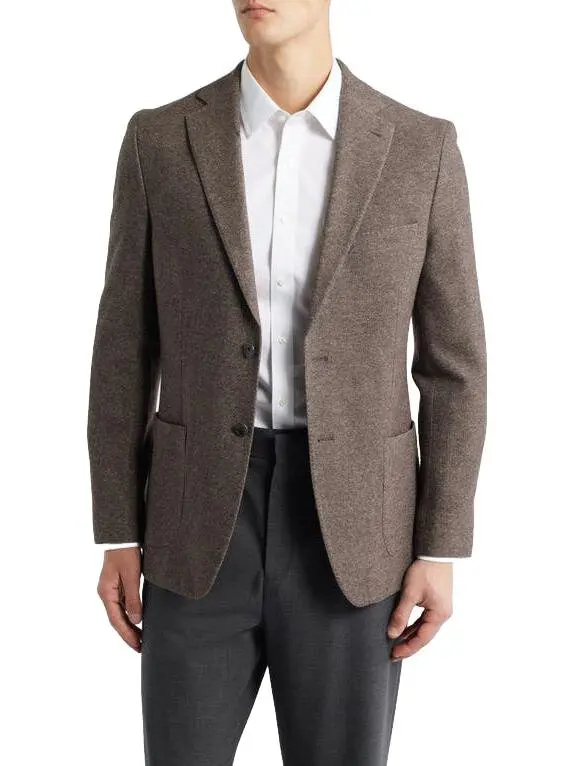 Vince Icon Relaxed Fit Knit Sport Coat - Brown