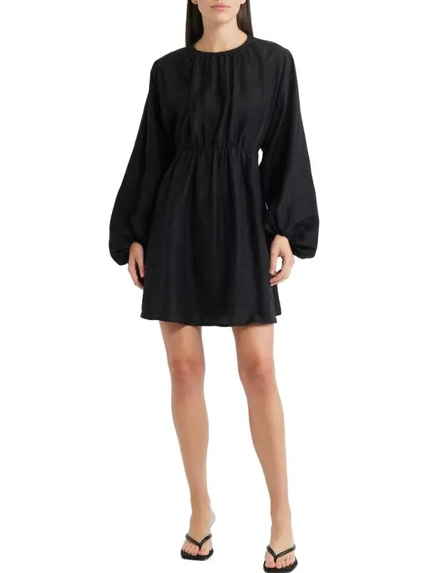 FRNCH Oellit Long Sleeve Dress - Noir