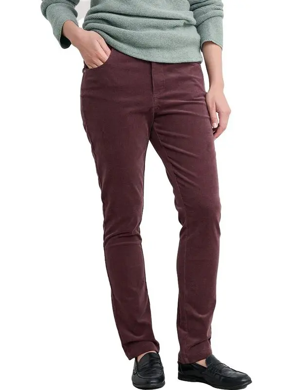 SEASALT CORNWALL Lamledra Needlecord Slim-fit Pants - Dark Rye