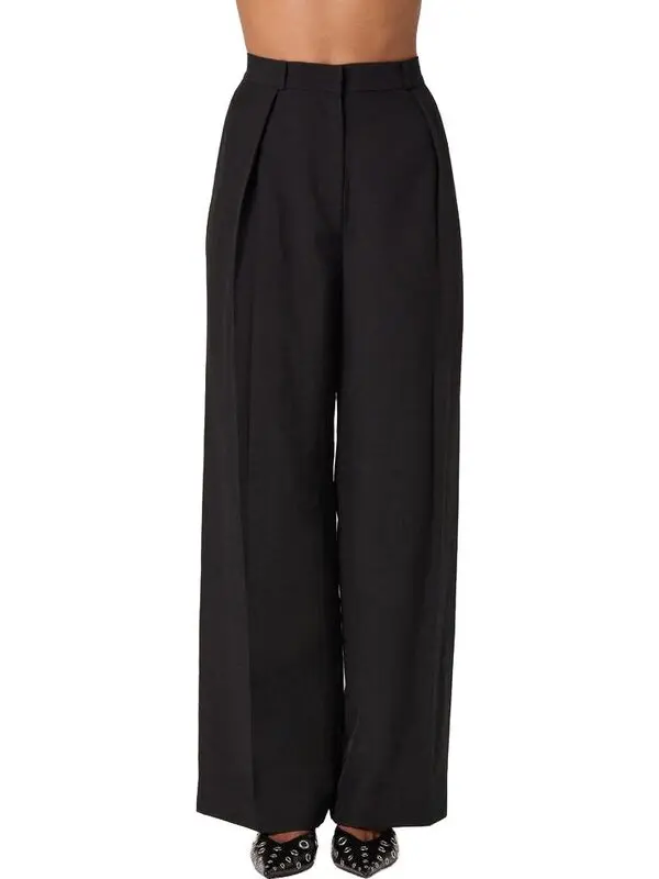 Astr The Label Pleated Trousers - Black