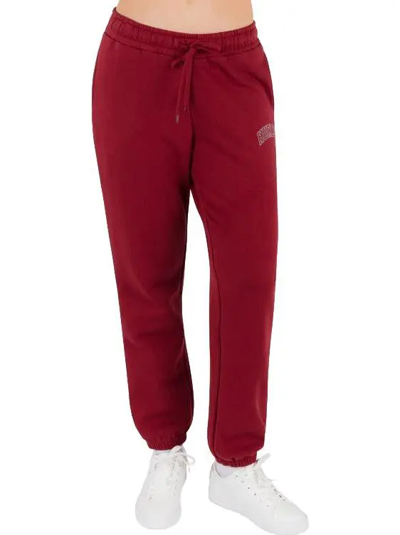 Hurley Varsity Cotton-blend Fleece Joggers - Sun-dried Tomato