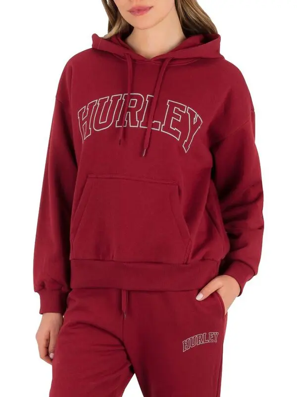 Hurley Varsity Logo Hoodie - Sun-dried Tomato