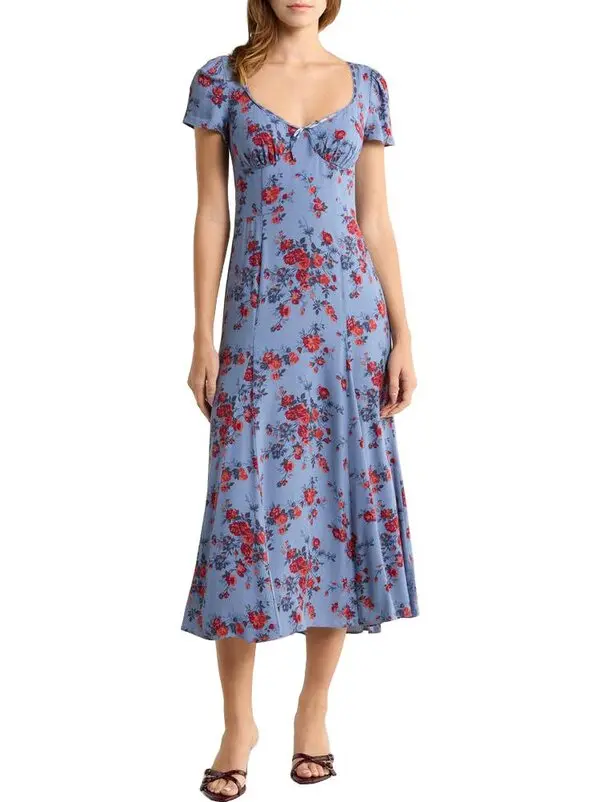 REFORMATION Afton Floral Print Maxi Dress - Martine