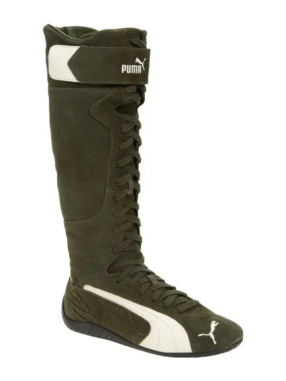 PUMA Speedcat Sneaker Boots - Dark Olive/frosted Ivory