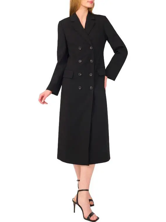 Ted Baker London Double-breasted Long Blazer - Rich Black