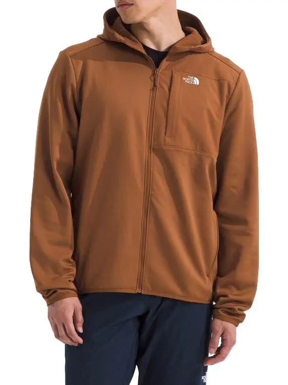 The North Face Performance Fleece Zip Hoodie - Burnt Umber