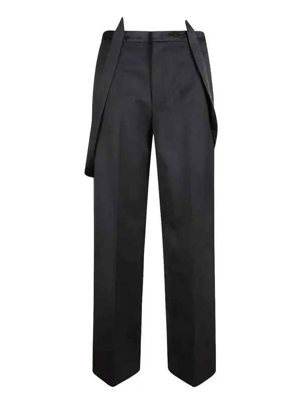 DONDUP Suspenders-detail Trousers - Black