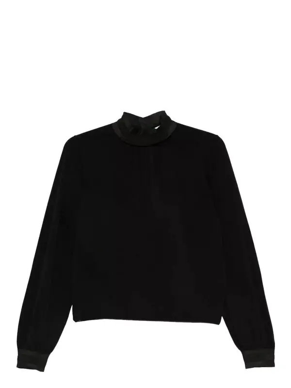 Ba&sh Cut-out High-neck Jumper - Black