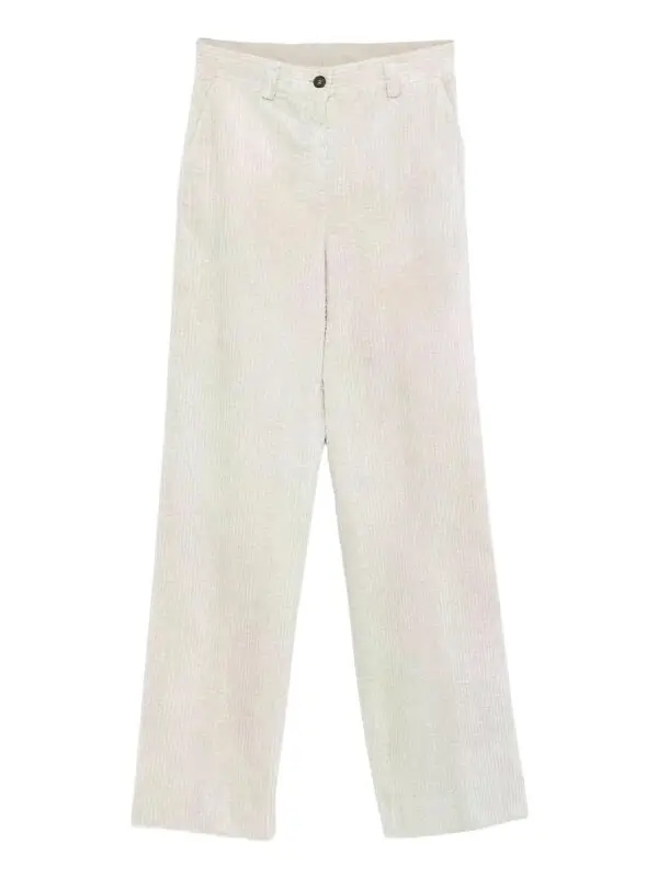 Antonelli Firenze Corduroy Straight-leg Trousers - Neutrals