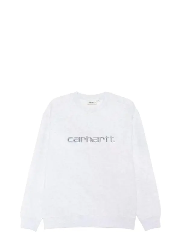 Carhartt Work In Progress Logo-embroidered Sweatshirt - Grey