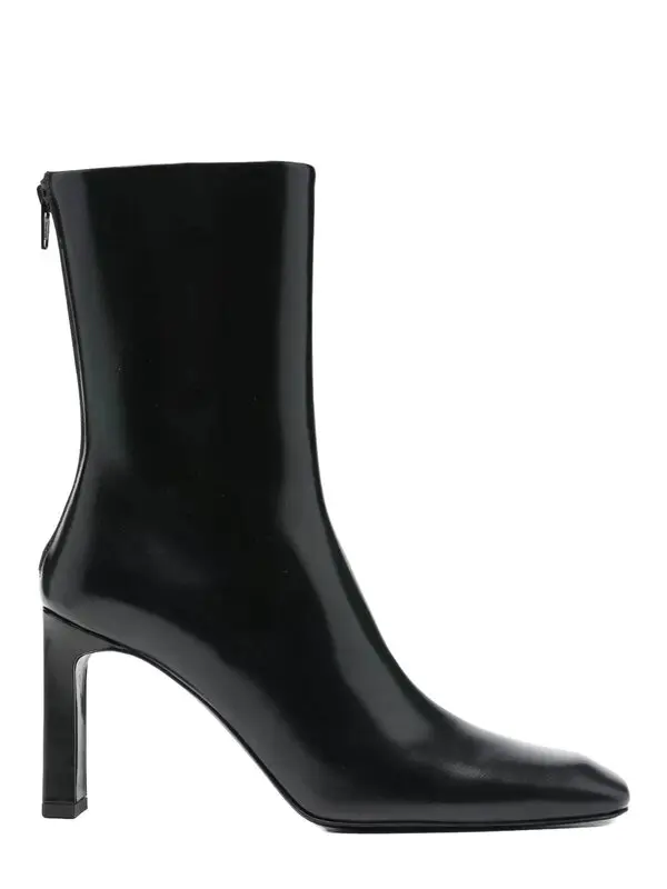 TOTEME 85mm Glossy Leather Boots - Black