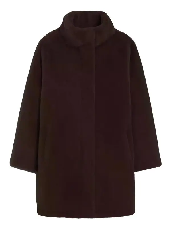 Apparis Blair Funnel-neck Coat - Brown