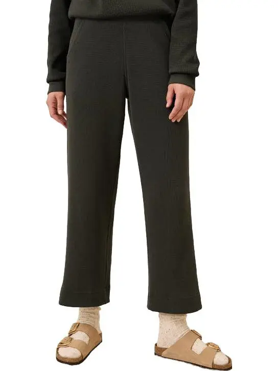 PACT Thermal Waffle Wide Leg Pant - Oak
