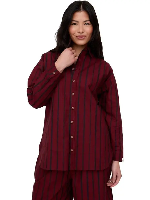 TURTLEDOVE LONDON Organic Cotton Bea Shirt - Red