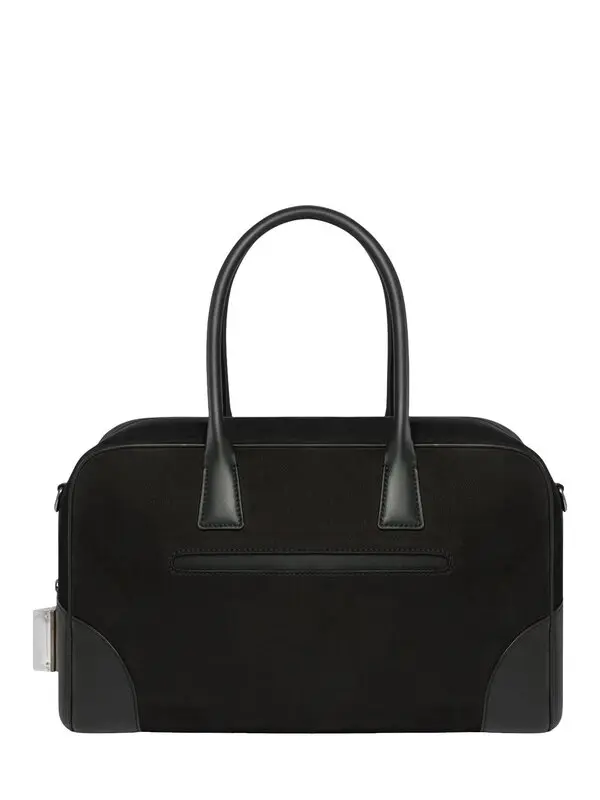 AVITEUR Cristallo Nubuck Travel Bag - Black