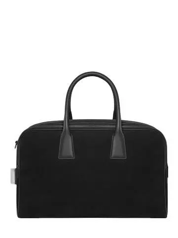 AVITEUR Cristallo Nubuck Weekend Bag - Black