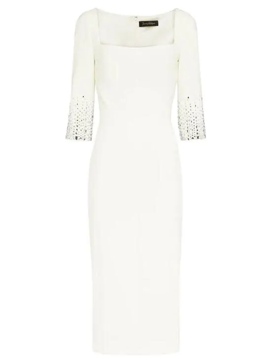 Jenny Packham Rosebud Midi Dress - Vanilla