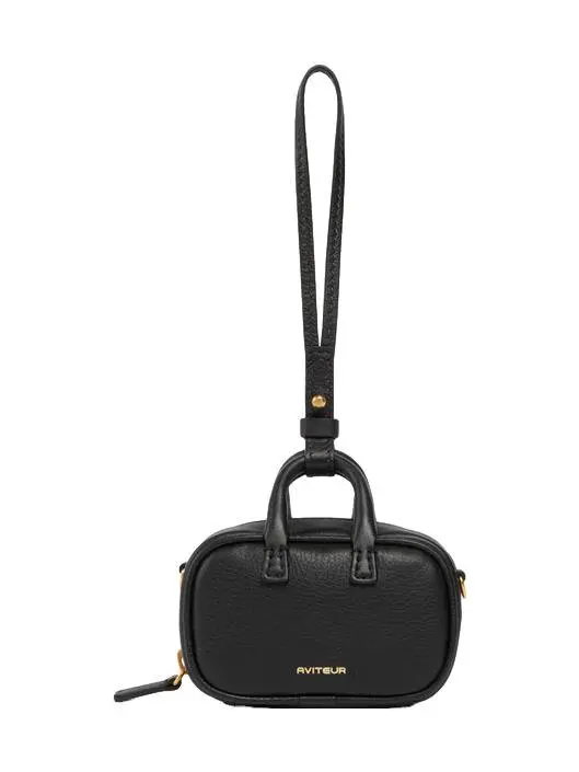 AVITEUR Mini Maia Calfskin Bag - Black