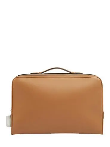 AVITEUR Cristallo Soft Laptop Briefcase - Walnut