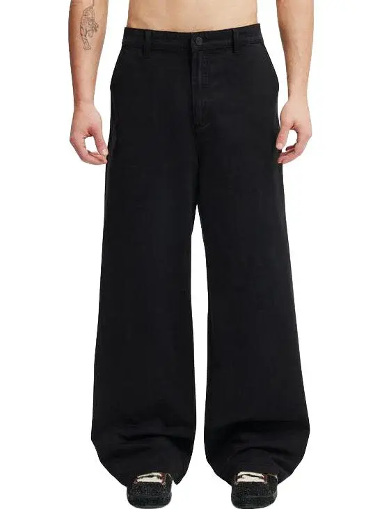 COTTON ON Super Baggy Pant - Black