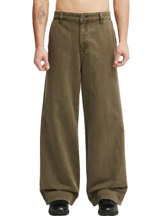 COTTON ON Super Baggy Pant - Military
