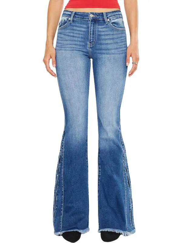 KANCAN Rila High Rise Flare Jeans - Medium Wash