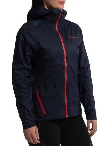 LA SPORTIVA Ethereal Pro Jacket - Deep Sea/cherry Tomato