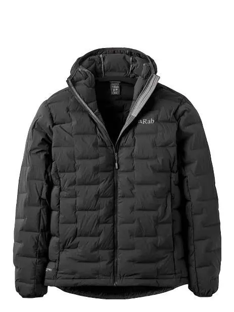 RAB Cubit Stretch Down Hooded Jacket - Black