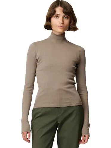 HIKERKIND Ribbed Merino Turtleneck 02 - Morel