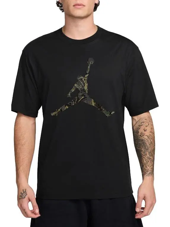 JORDAN X Realtree Jumpman Graphic T-shirt - Black/sail