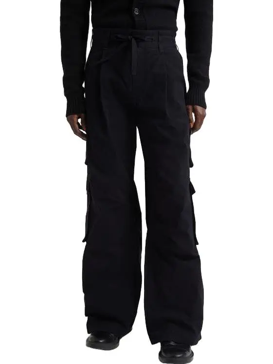 Dolce & Gabbana Faille Cargo Trousers - N0000 Nero