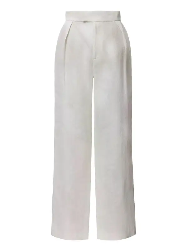 LITA COUTURE Pleated Trousers - White