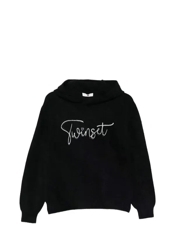TWINSET Logo-print Hoodie - Black