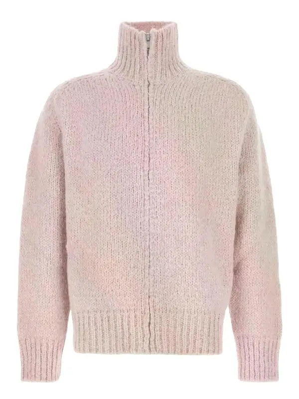 JIL SANDER Zip Mohair-blend Cardigan - Pink