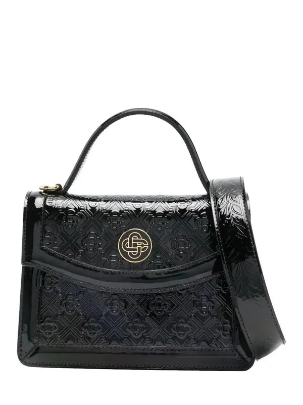 Casablanca Logo-embossed Shoulder Bag - Black