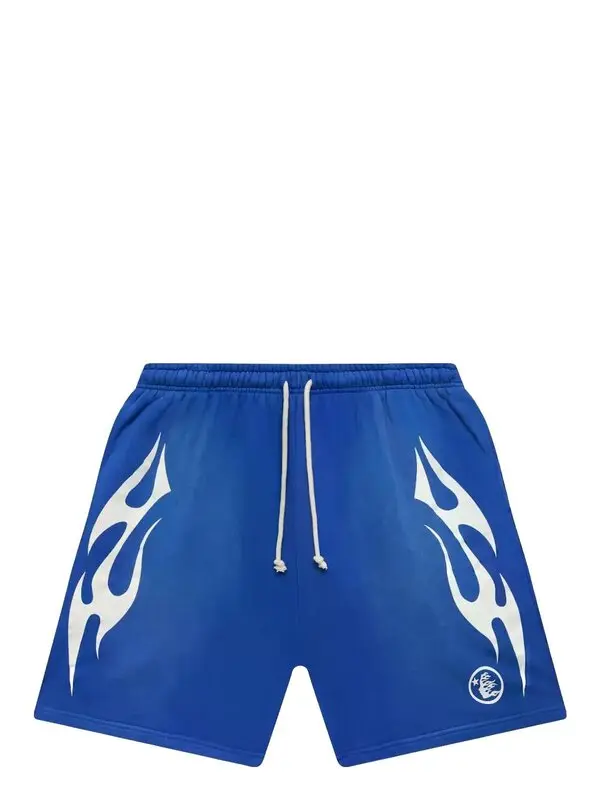 HELLSTAR Flame Track Shorts - Blue