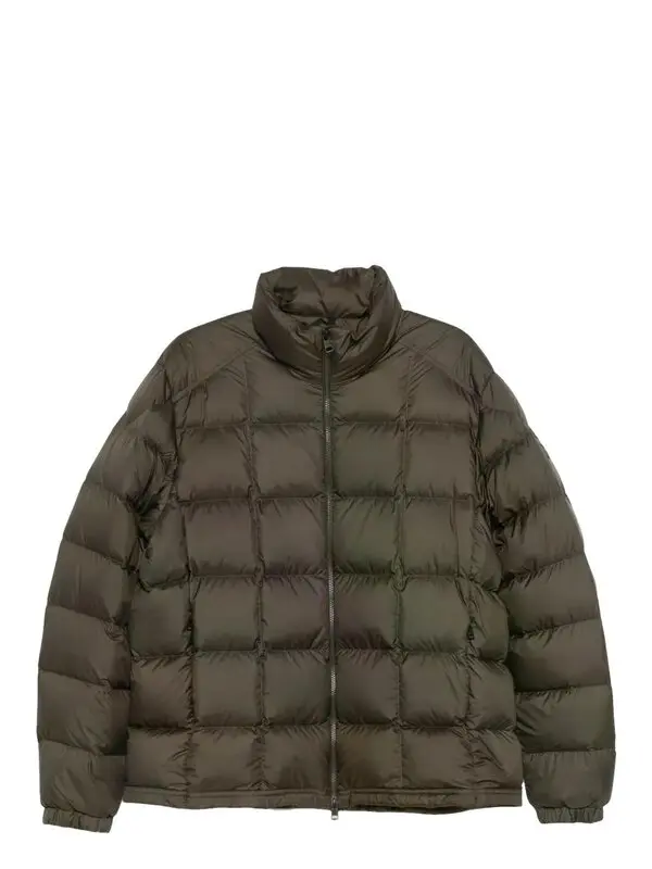 Moncler Eglise Square-quilted Hooded Down Jacket - Green
