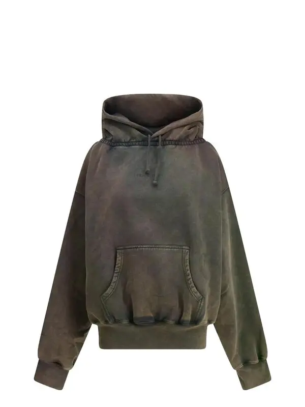 ALAINPAUL Gathered Hoodie - Grey