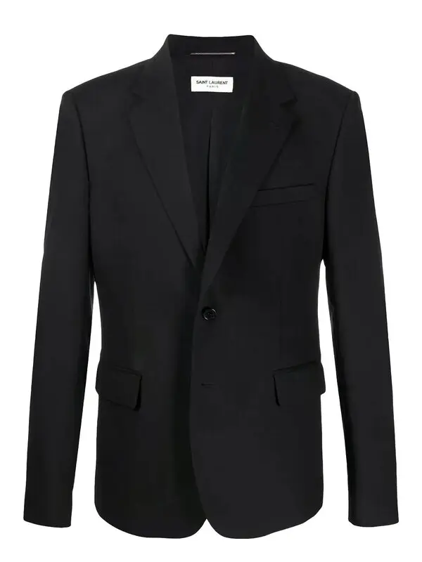 Saint Laurent Single-breasted Blazer - Black